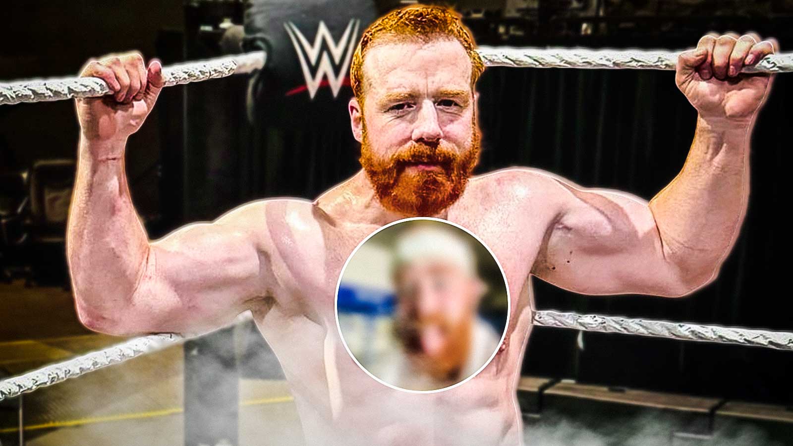 Heavily bandaged WWE star Sheamus is back training just days after head ...