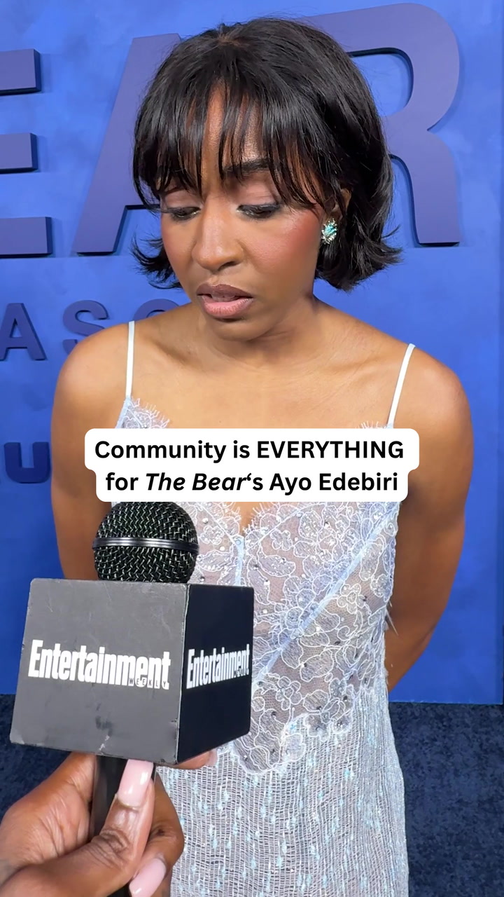 Community is everything for 'The Bear' star Ayo Edebiri