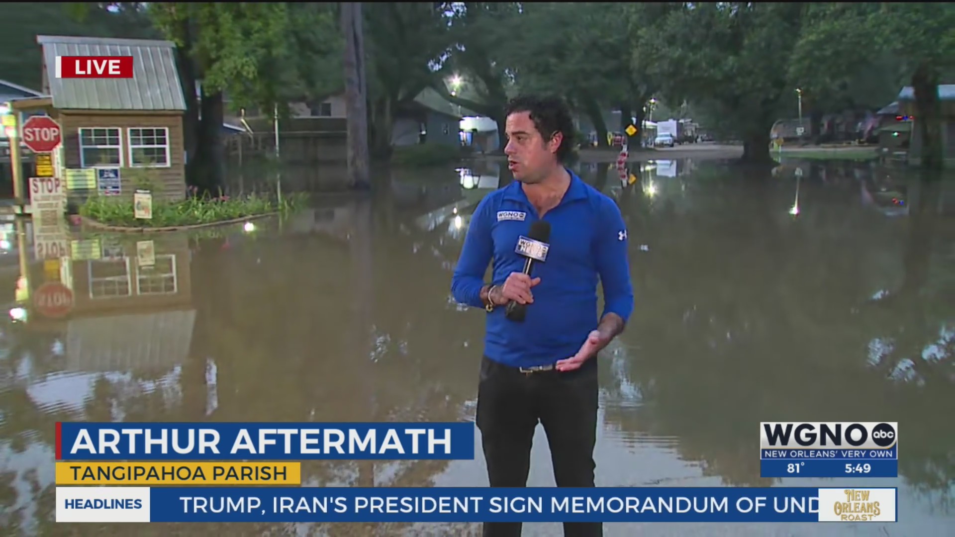 Good morning New Orleans - Arthur aftermath from Tangipahoa Parish