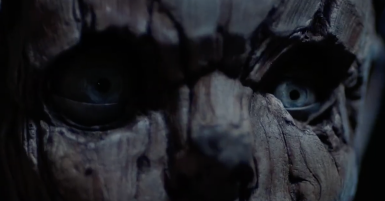 The puppet gives a scare in first 'Pinocchio Unstrung' clip!