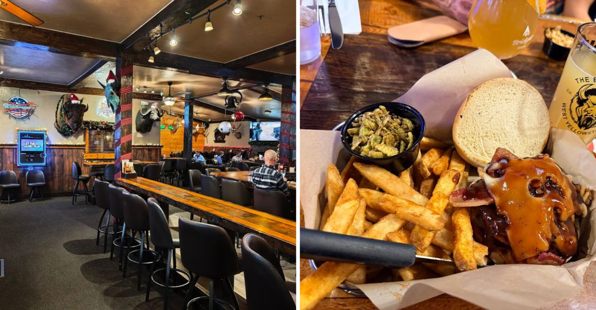 Cowboys and tourists alike agree that this Montana bar’s bison burger ...