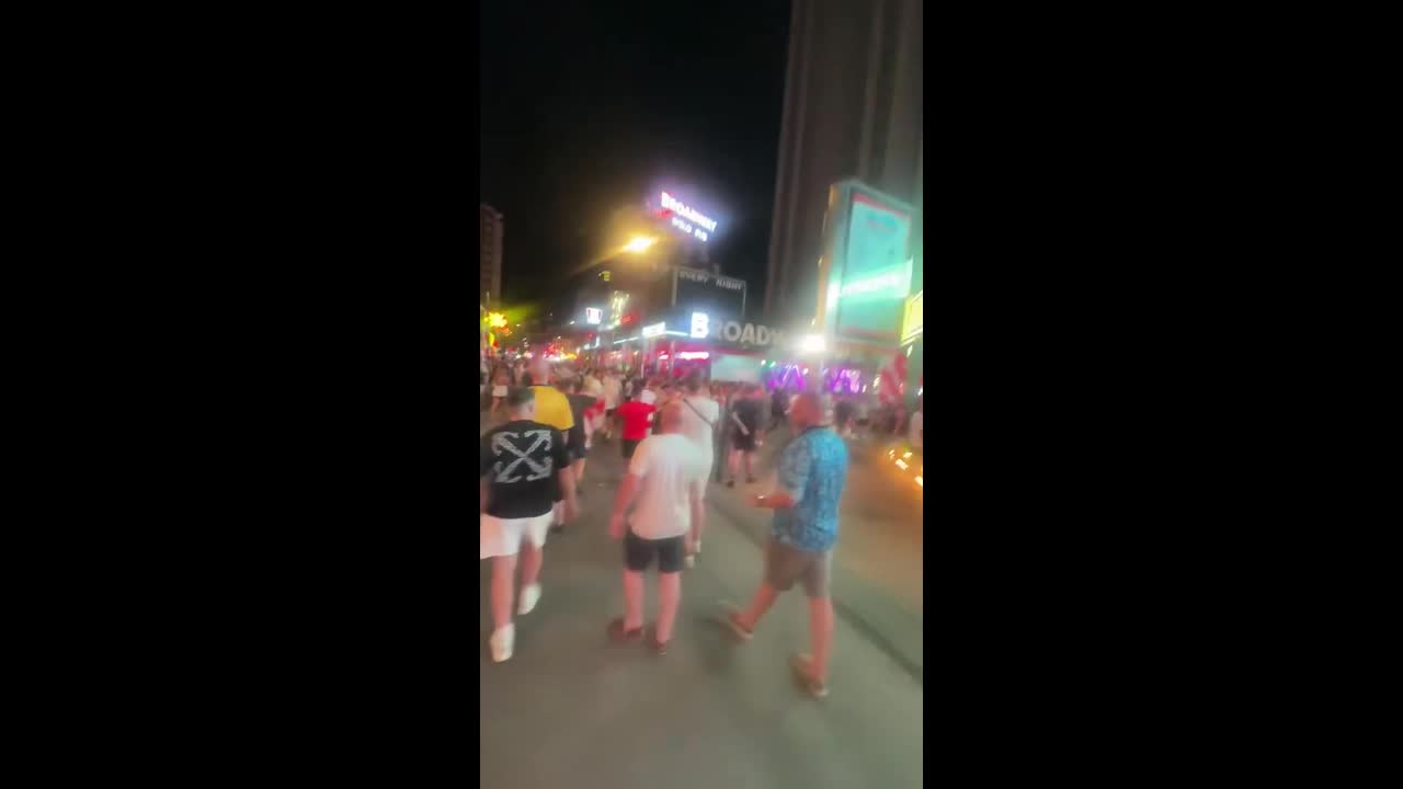 England fans party in Spain after World Cup triumph against Croatia