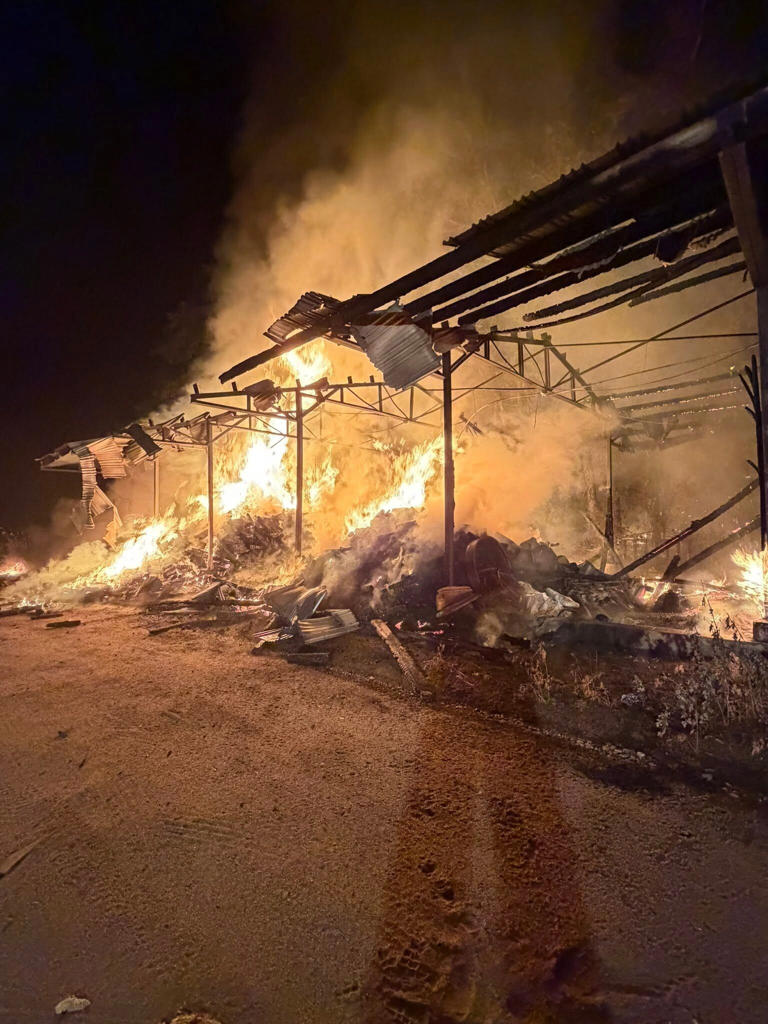 Large shed fire breaks out in East Haddam