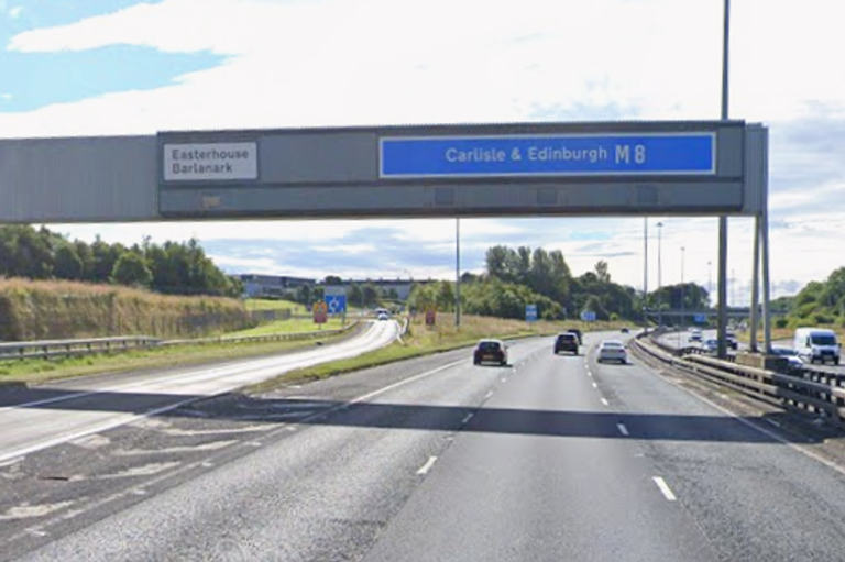 'Serious' crash on Glasgow M8 sees two lanes closed as drivers warned ...
