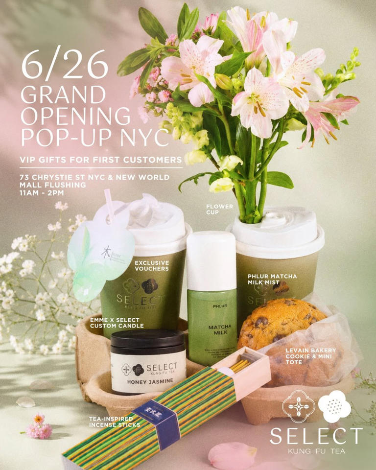 Kung Fu Tea grand opening pop up, NYC