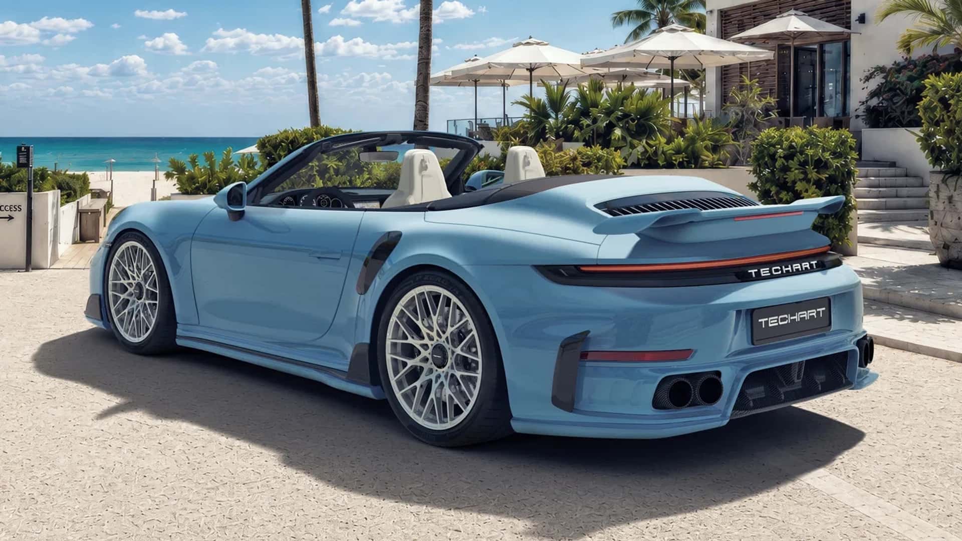 Al mare ci vado con la Porsche da 811 CV
