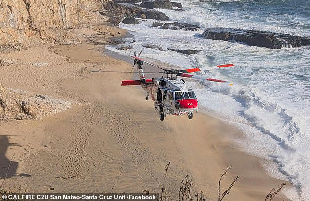 Mother and child in critical condition after being swept into sea ...