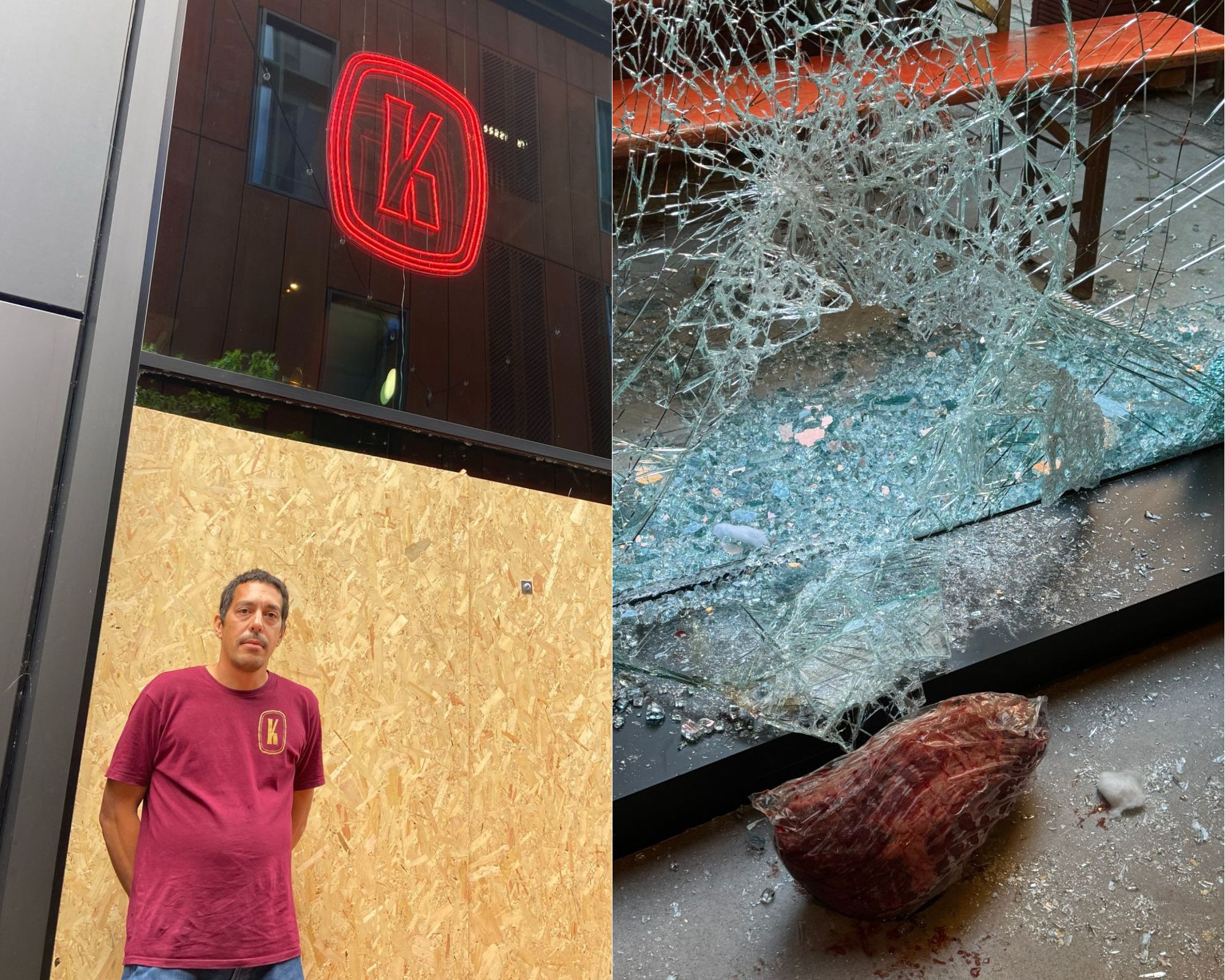 Brazen beef thief spent 15 minutes smashing through “bulletproof” glass ...