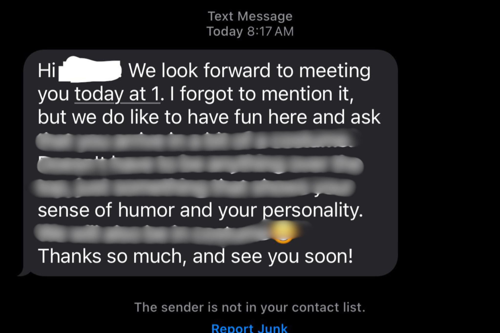 Bartender receives text before interview, takes unexpected turn — 'Just ...