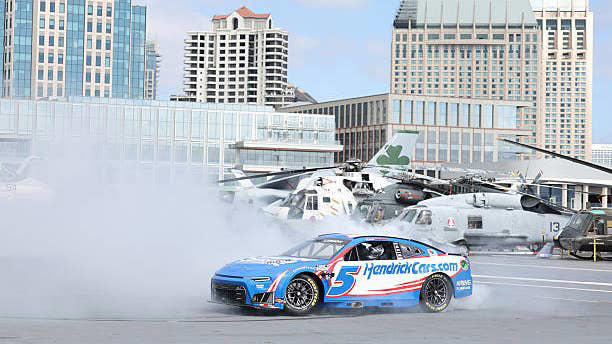 Kyle Larson revealed as cover driver for NASCAR 26 at USS Midway event