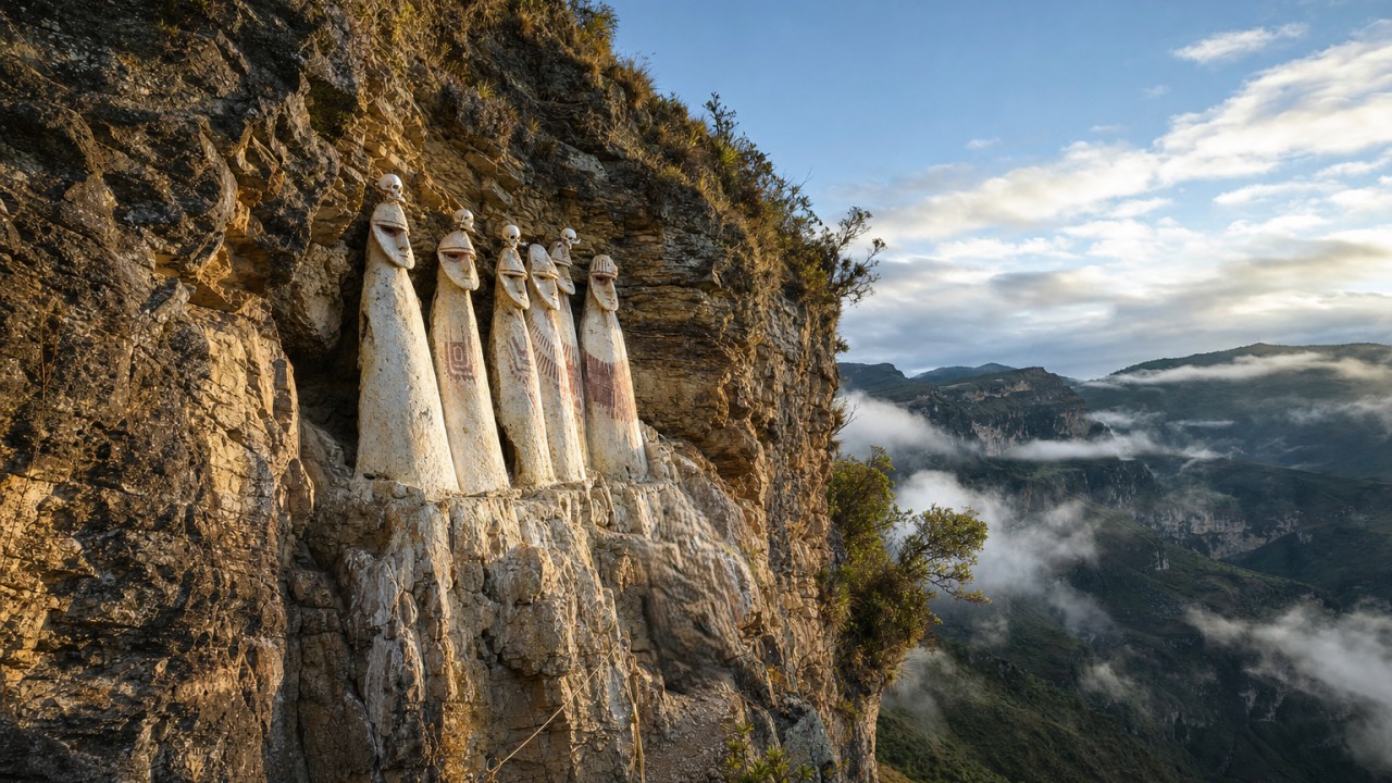 500 years before the Inca, Peru's cloud warriors built cliff tombs