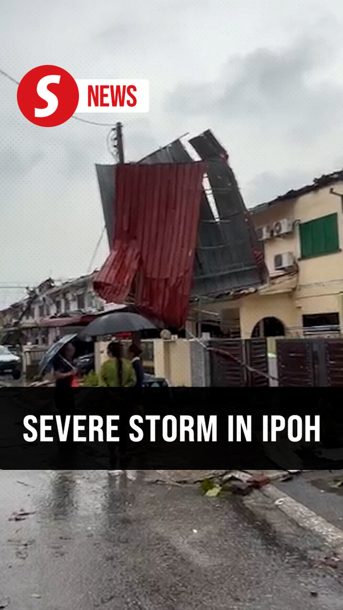Severe thunderstorm hits Bercham