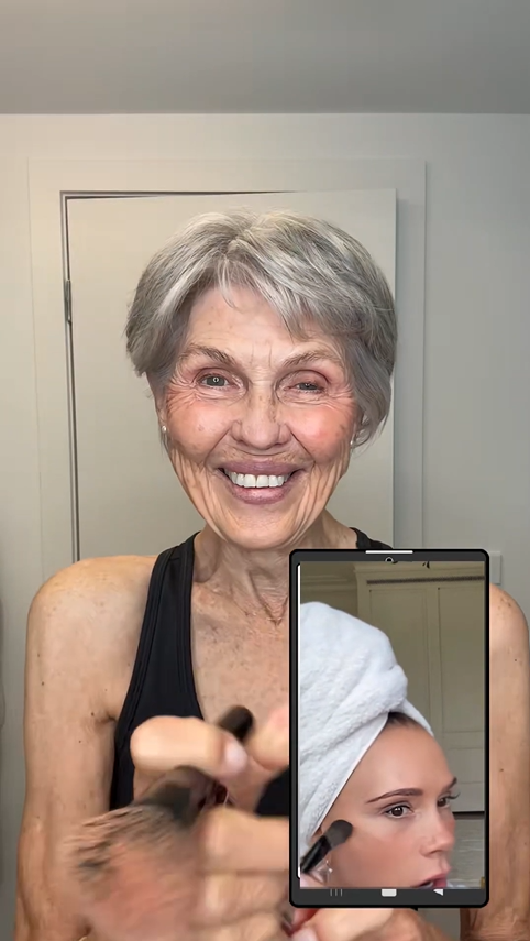 Victoria’s unique blush technique everyone is trying