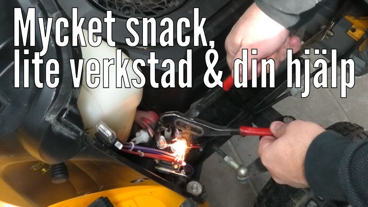 Stiga Estate Tornado HST reparation felsökning problem med startlöshet