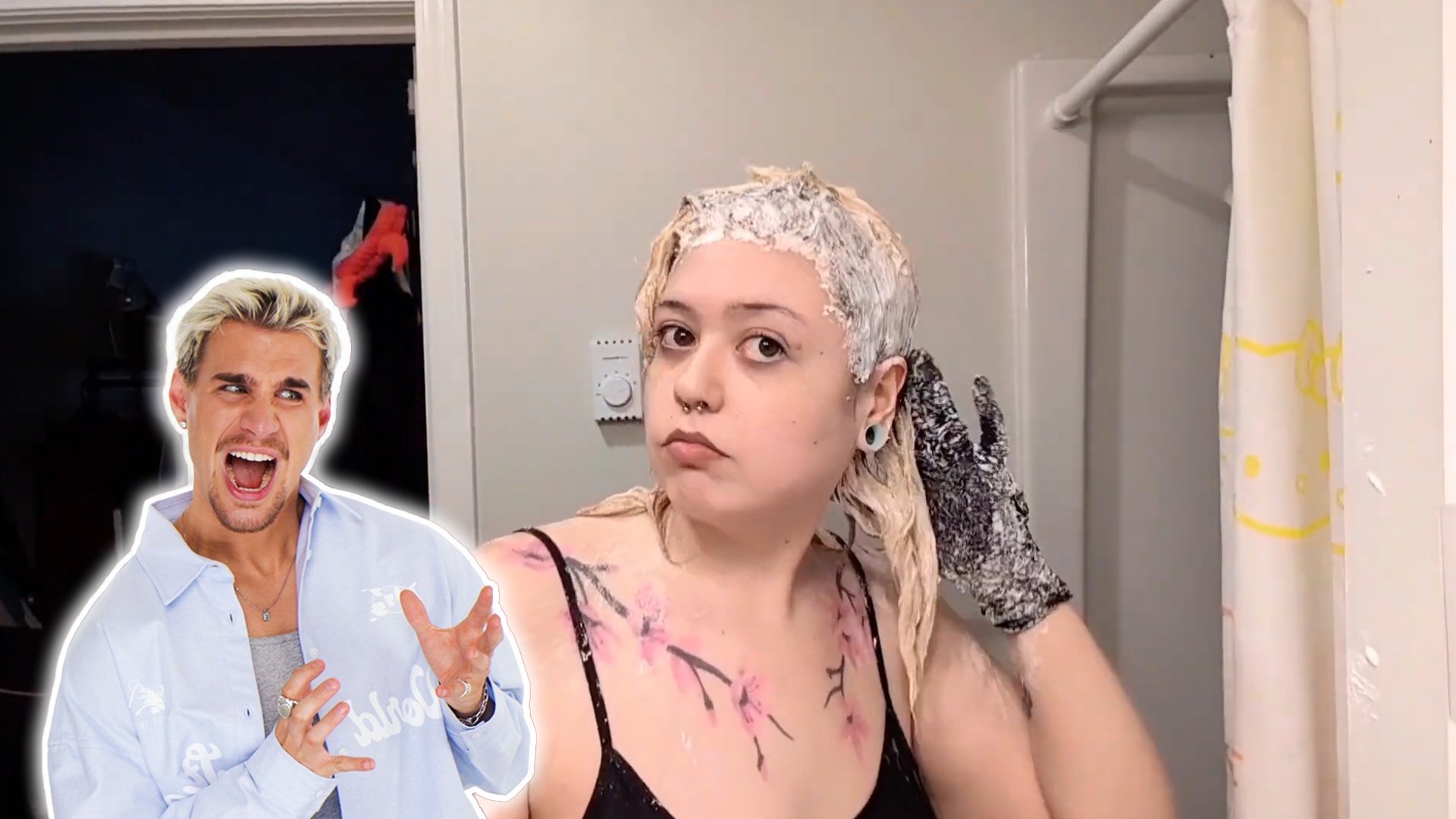 She bleached her hair for green roots and things got risky