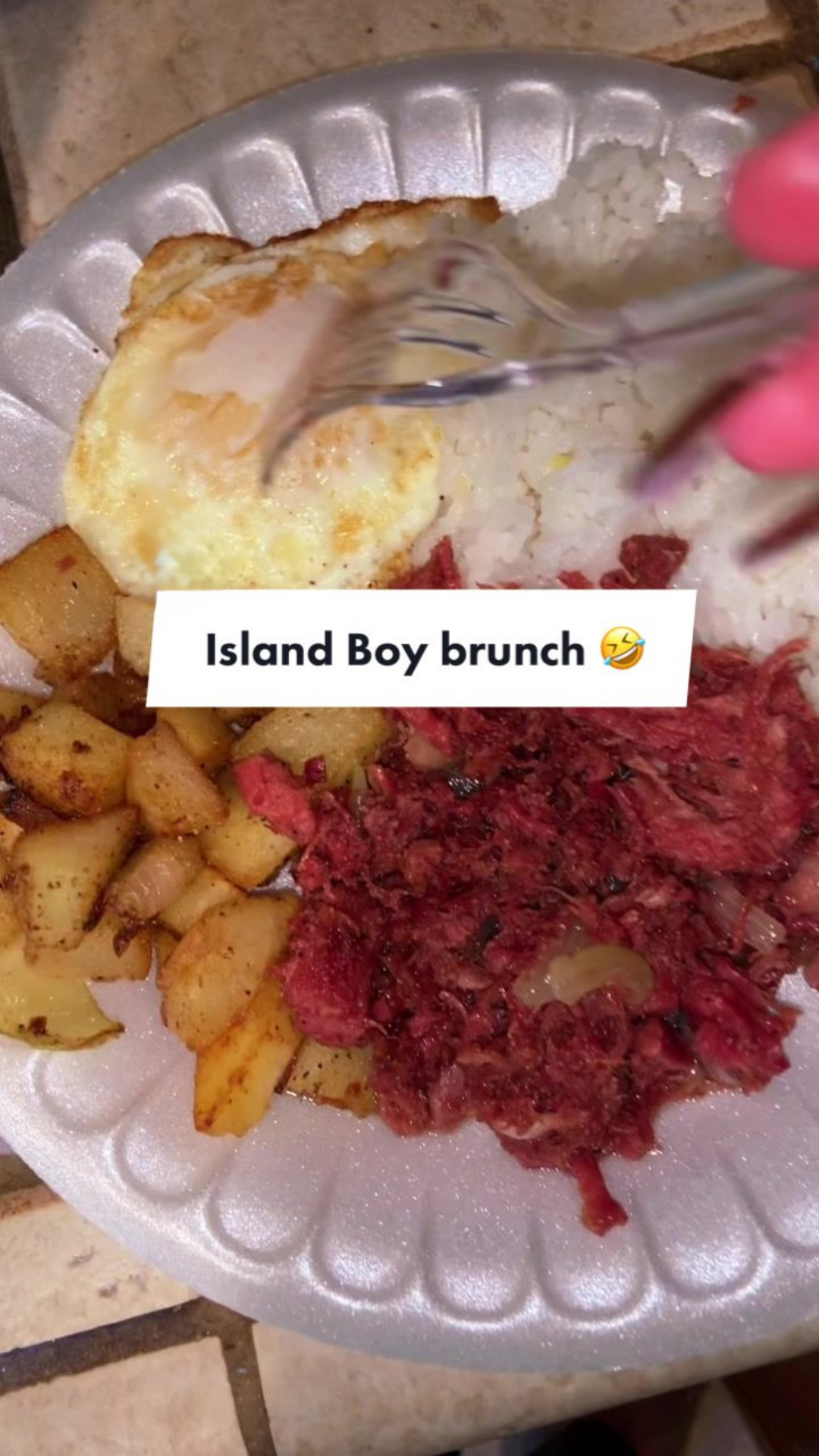 A classic island inspired breakfast plate