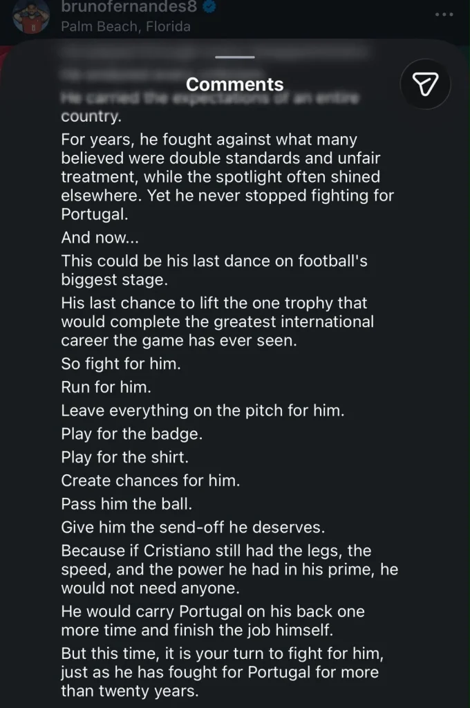 Ronaldo fans flood Bruno Fernandes’ Instagram, demand more respect ...