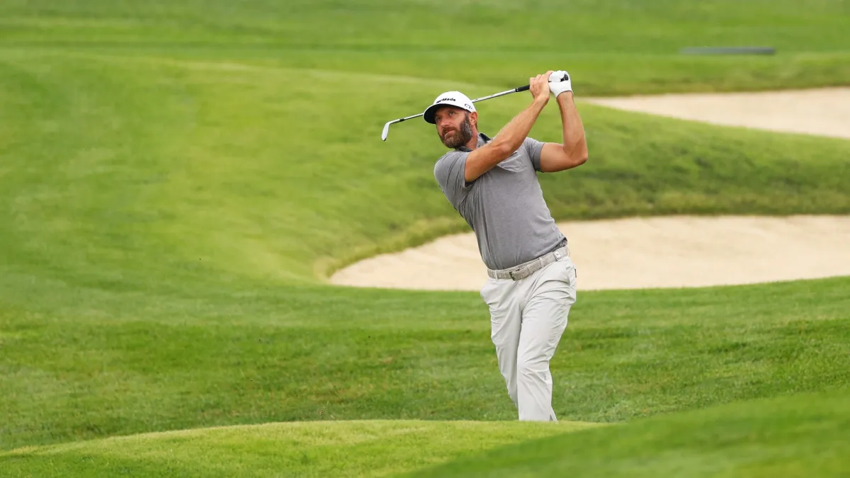 How Dustin Johnson's quadruple-bogey bunker meltdown sent him tumbling ...