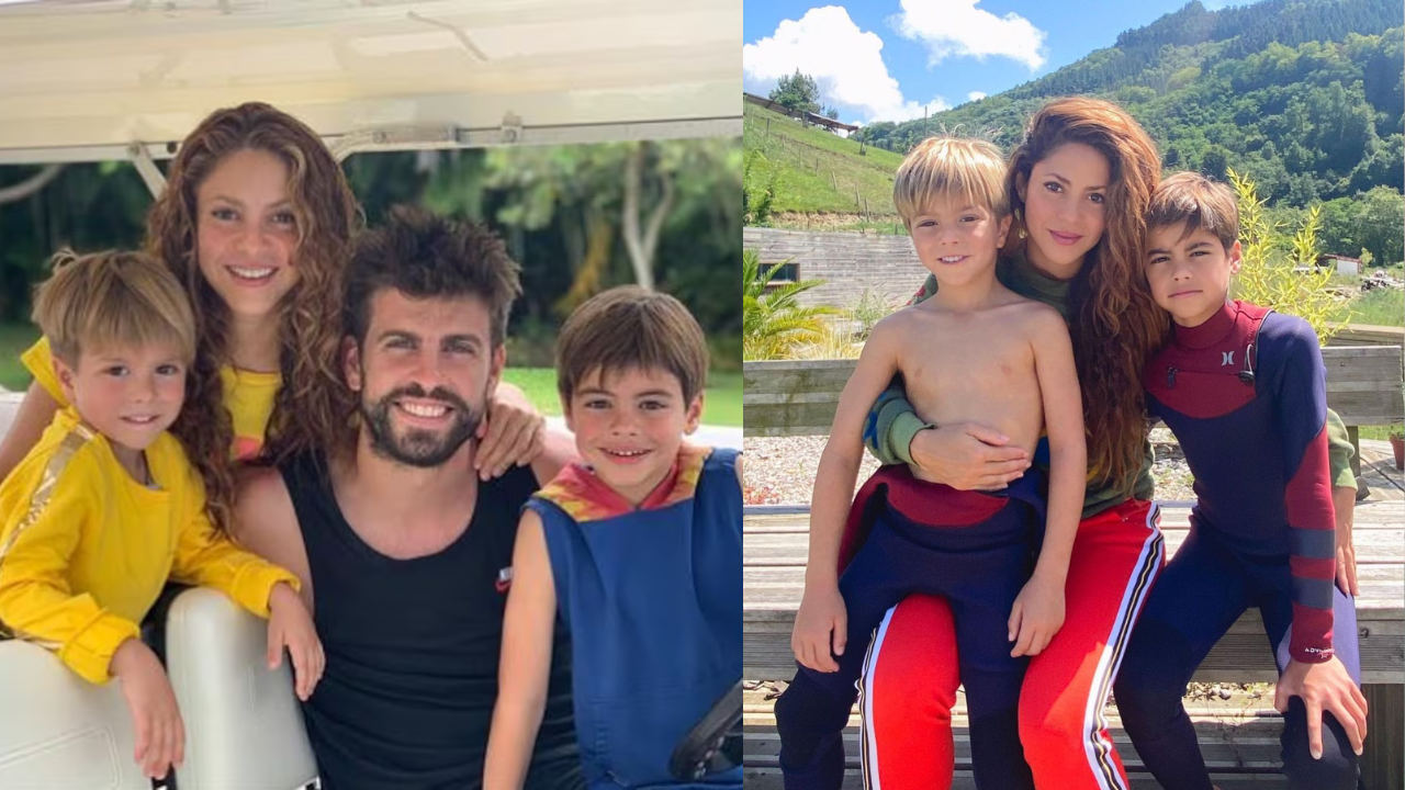 Shakira reaparece junto a sus hijos tras cita con actor mexicano ...