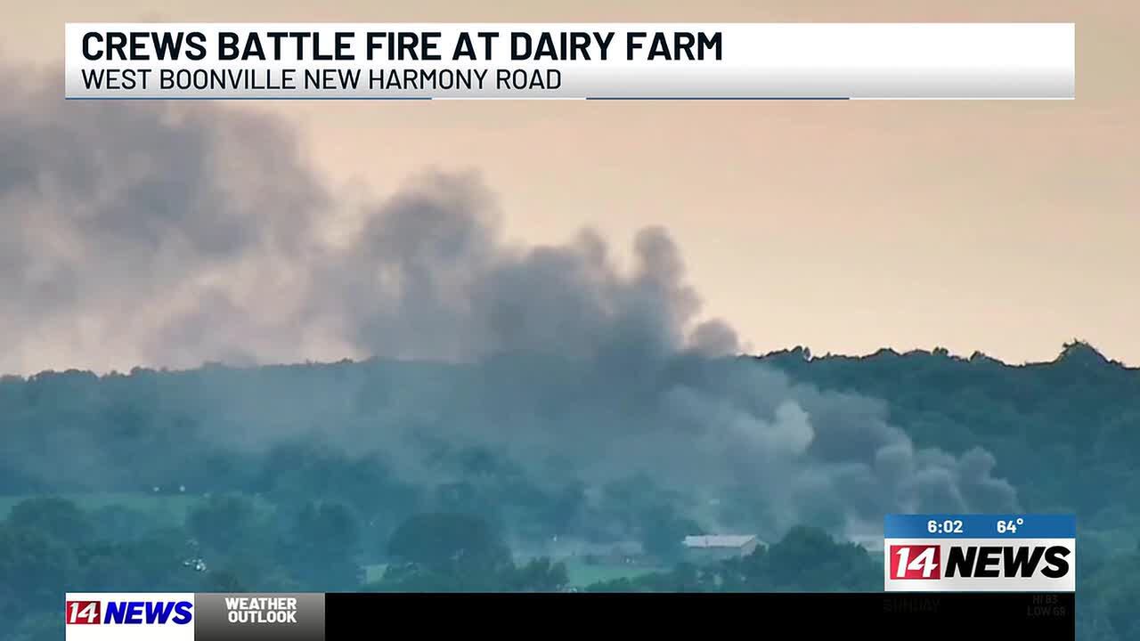 Dairy farm fire in Vanderburgh Co., officials say
