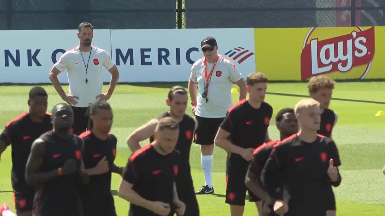 Netherlands train on eve of World Cup match against Sweden