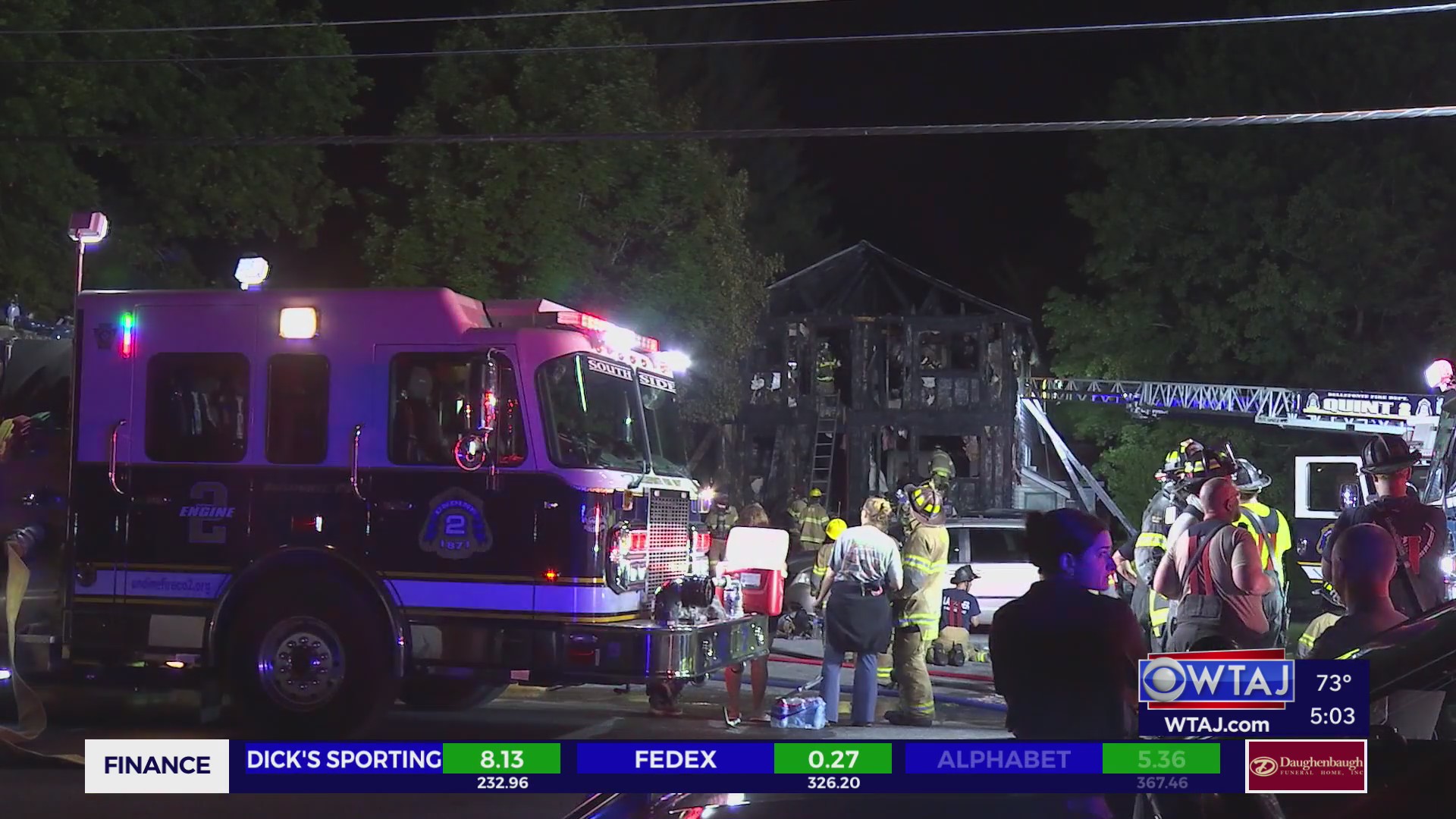 Three families displaced after late night apartment fire in Centre County