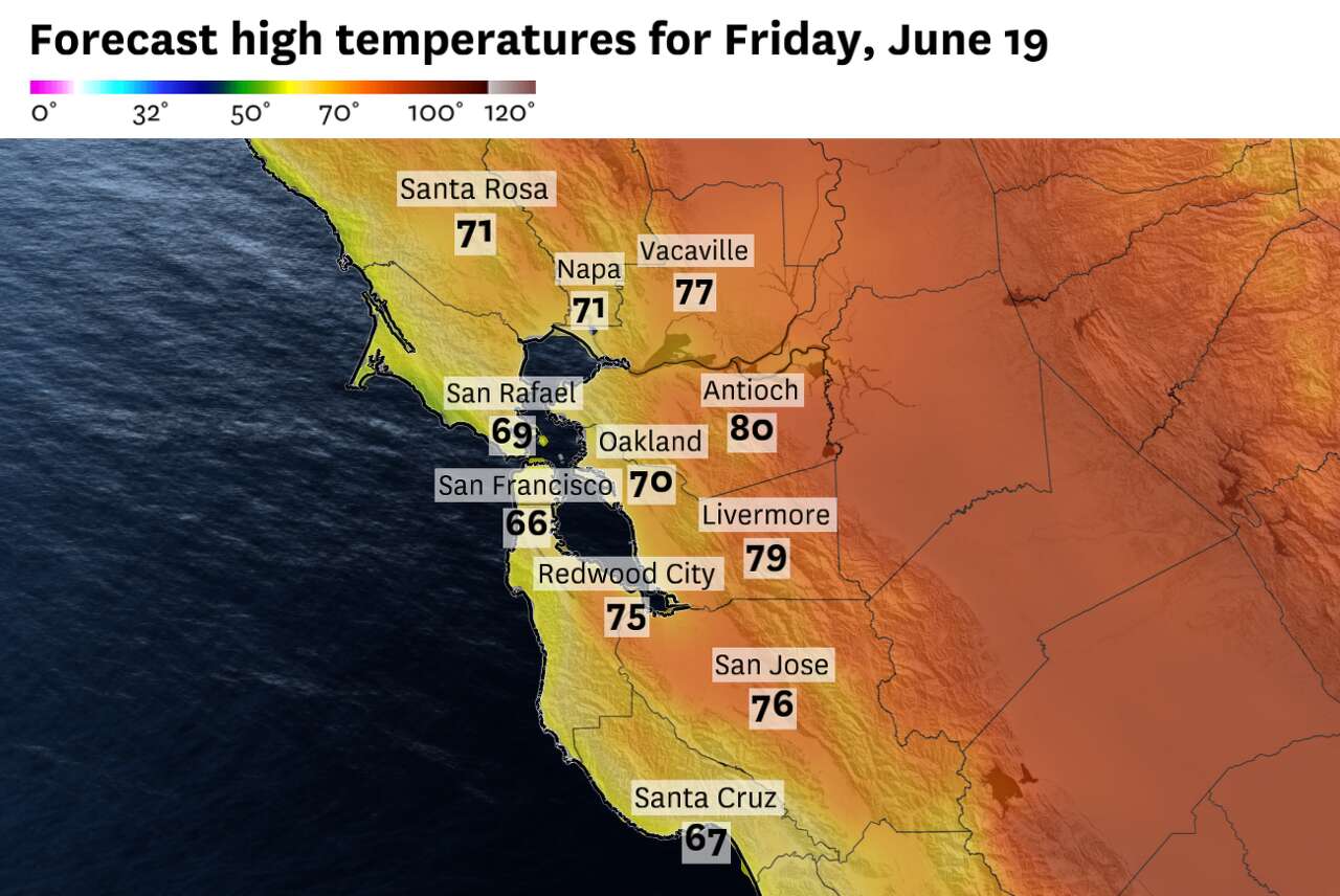 Bay Area will cool down for holiday weekend but here's where weather ...