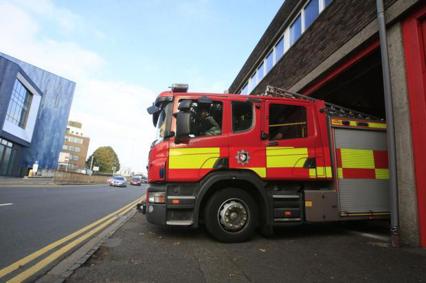 Pylon damaged by fire in Aylesbury