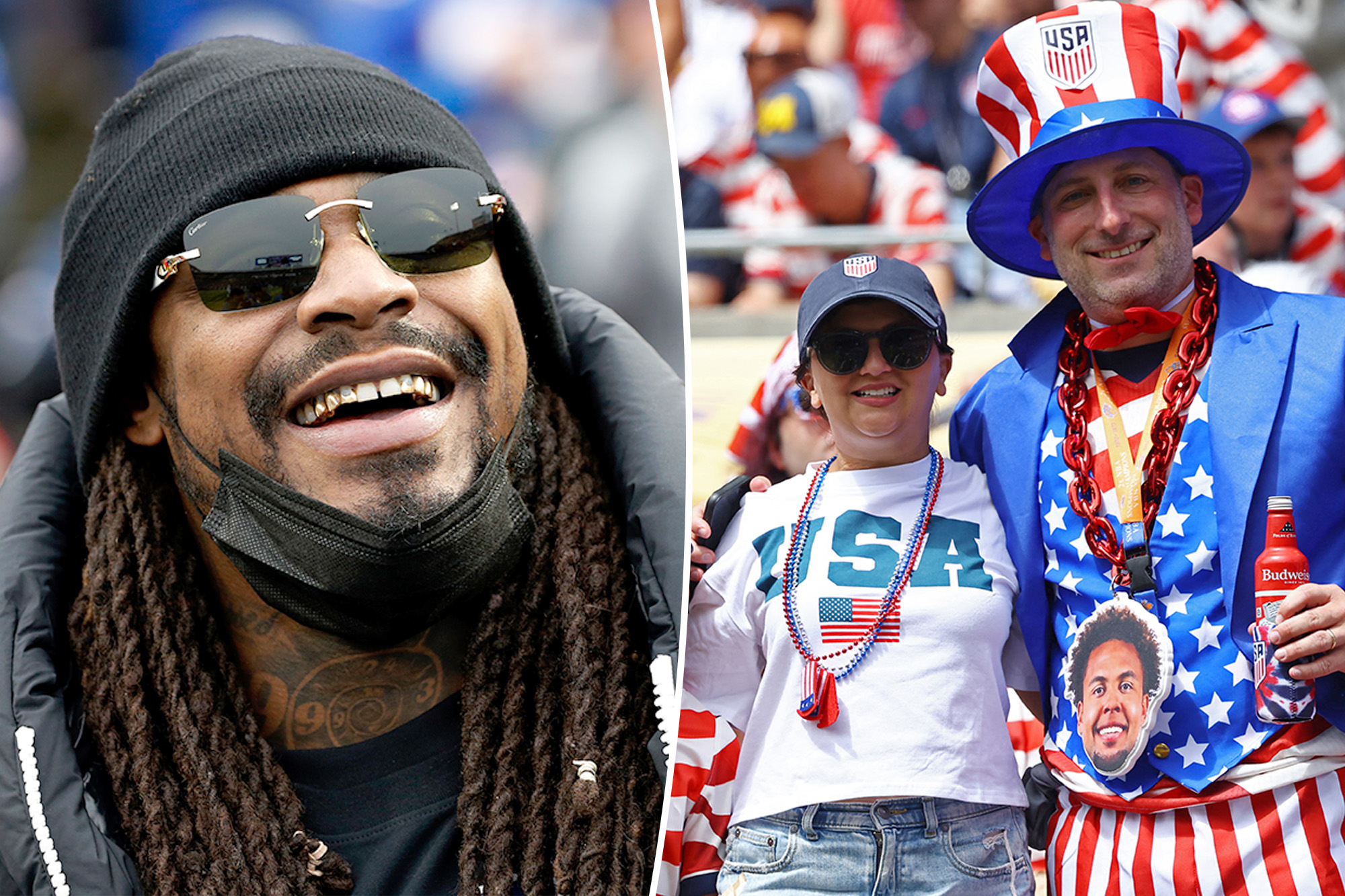 Marshawn Lynch delivers hype speech for USMNT fans in Seattle