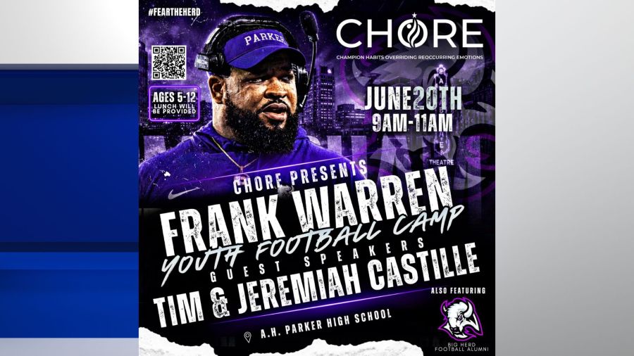 Parker High School football coach to host youth football camp