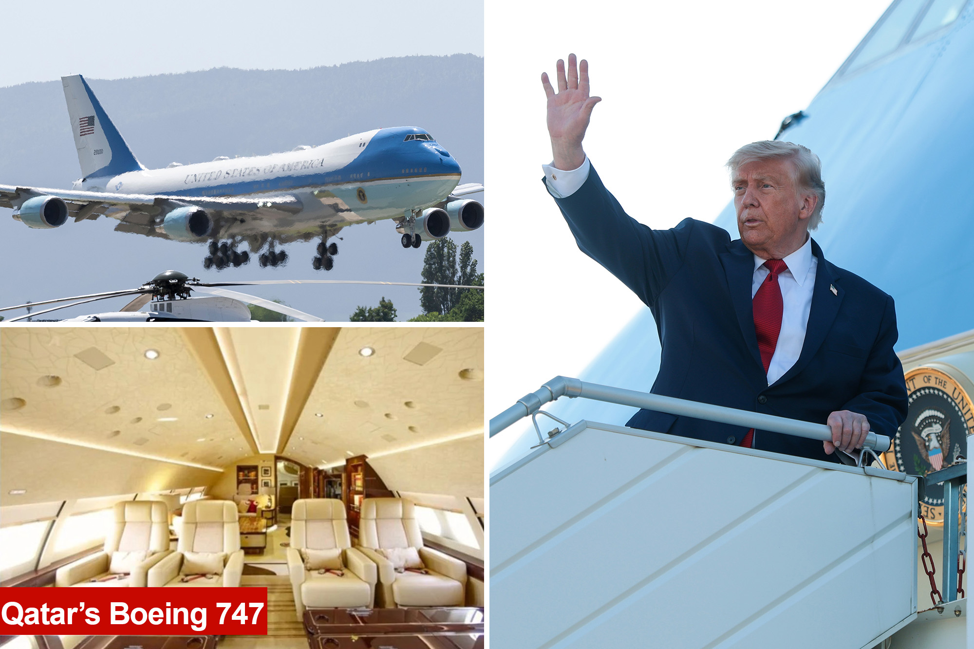 Aging Air Force One jet gets mothballed as Trump preps Qatar’s luxury ...