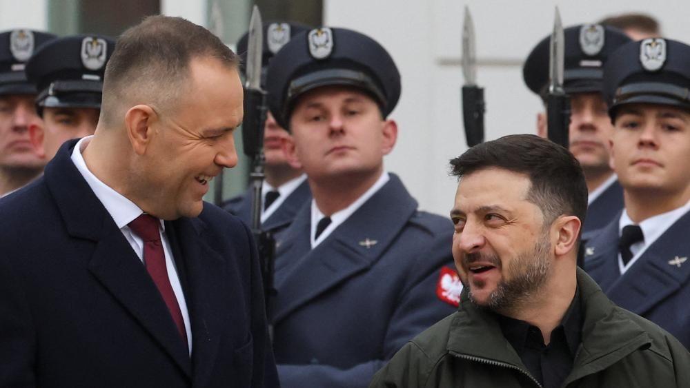 Zelensky stripped of highest Polish honour over WW2 name of army unit