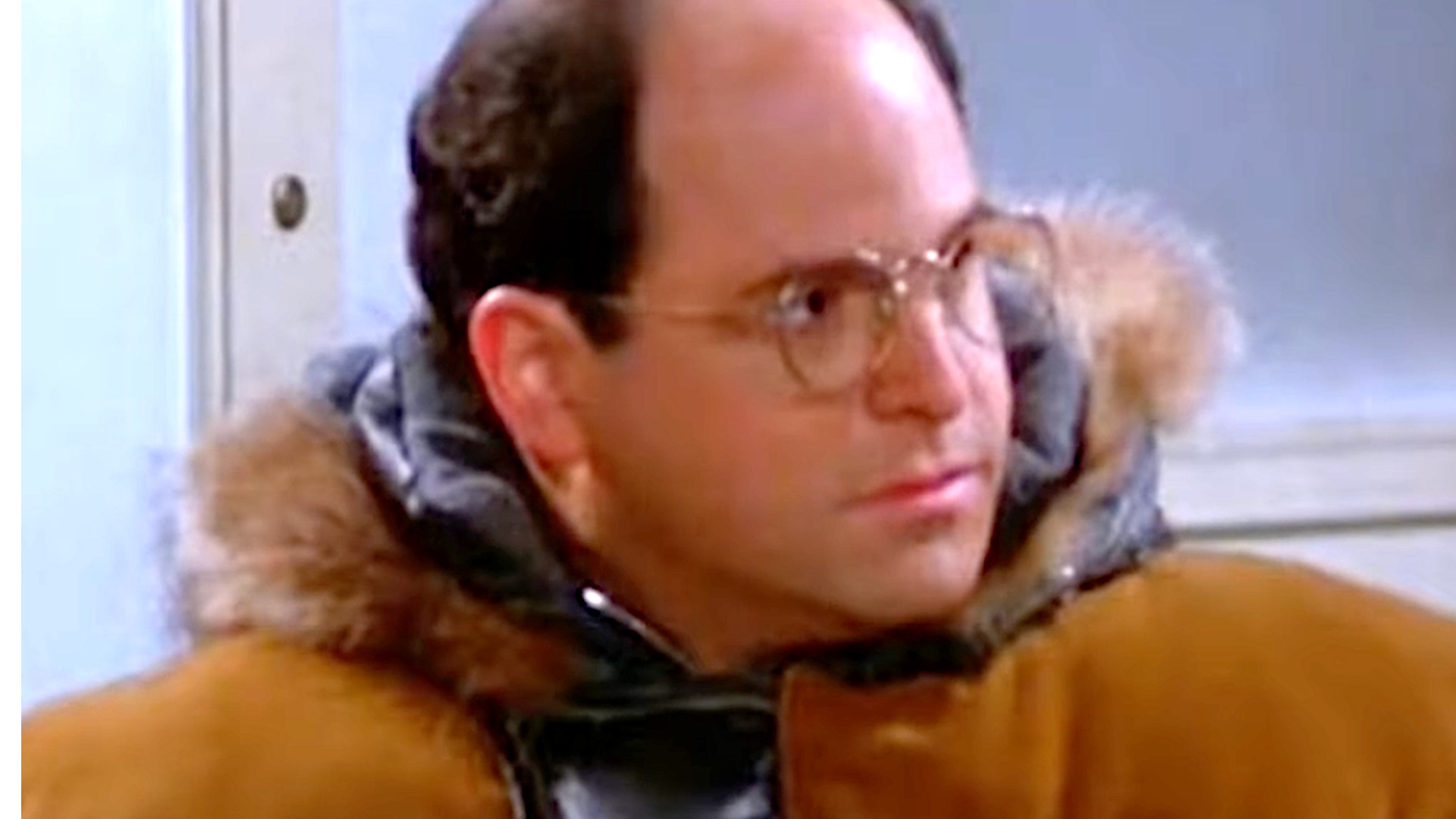 George shows off his Gore-Tex on Seinfeld