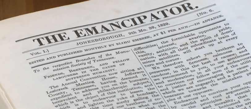 How Tennessee’s oldest town played a role in emancipation with publication