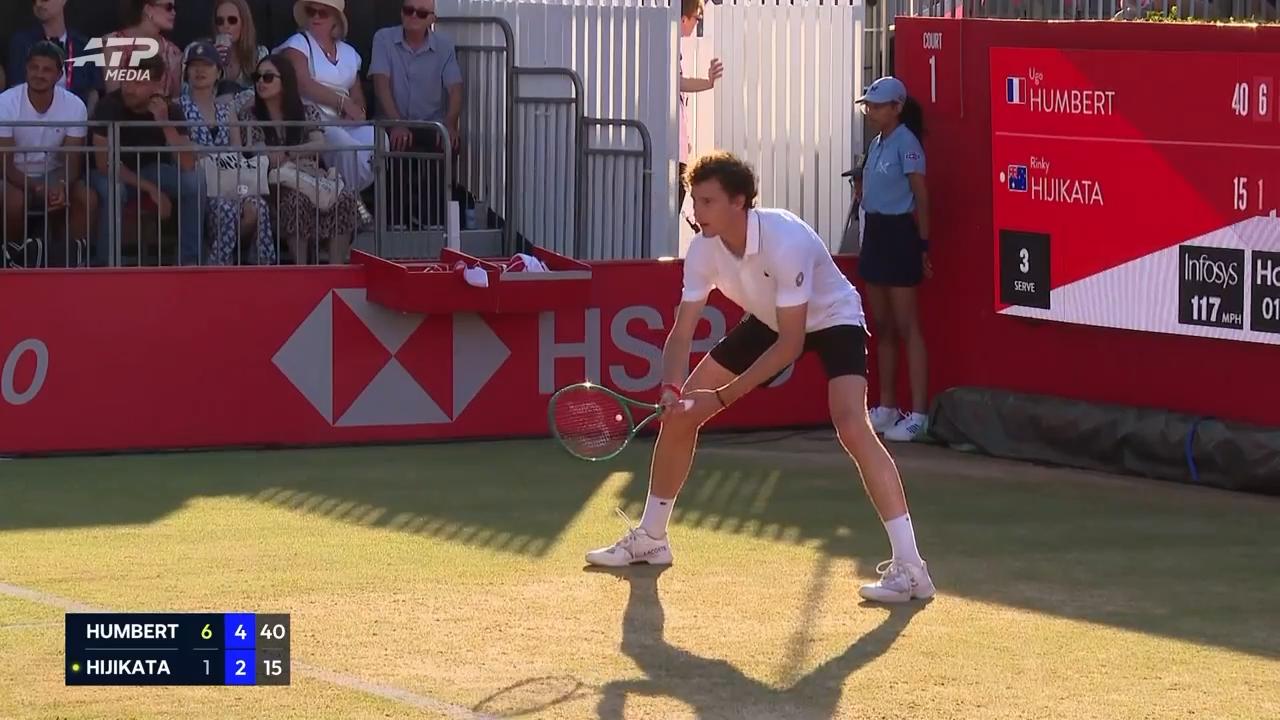 Humbert defeats Hijikata to reach Queens semis