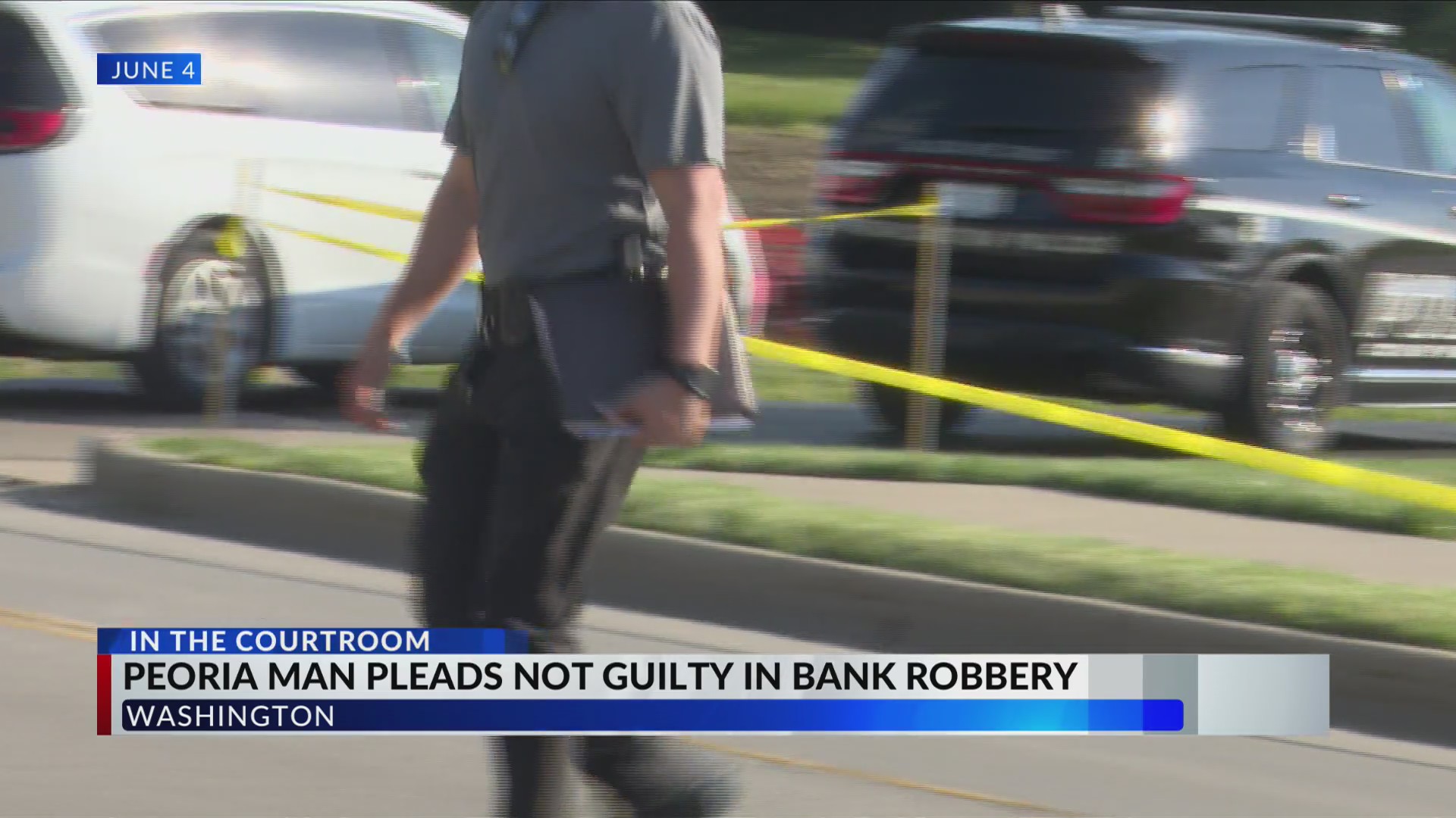 Man pleads not guilty to bank robbery