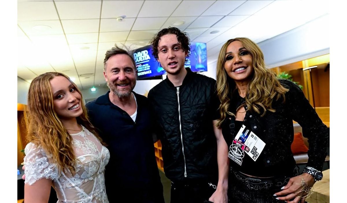 Chacun son sosie ! David et Cathy Guetta réunis avec leurs enfants ...