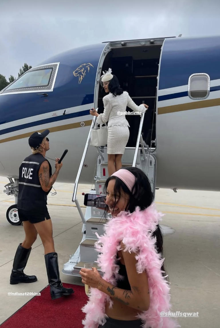Matty Healy’s fiancée Gabbriette kicks off her bachelorette party in ...