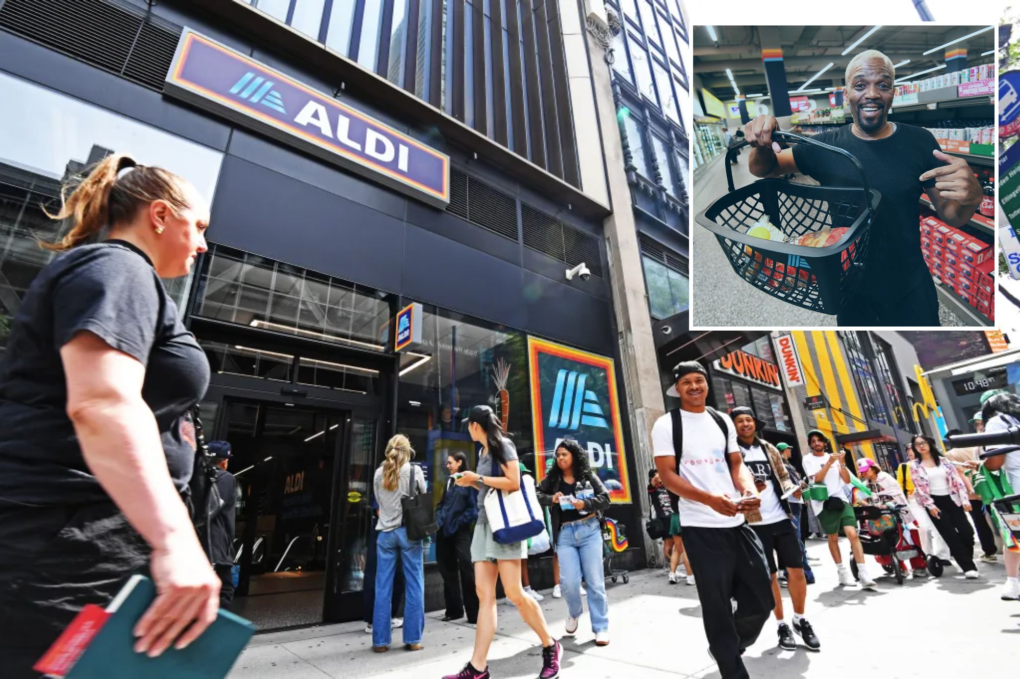 Hundreds of shoppers line up in Times Square just to catch a glimpse of ...