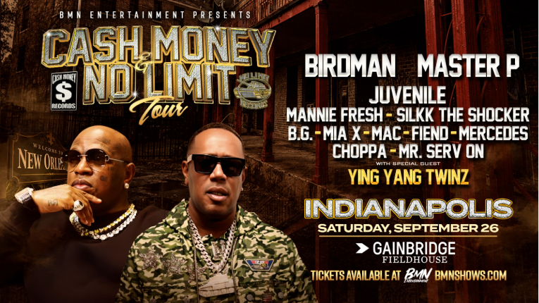 Cash Money Records, No Limit Records to come to Gainbridge Fieldhouse