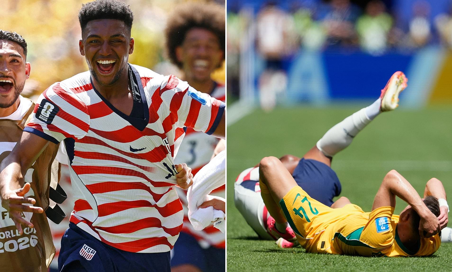 World Cup nightmare for Socceroos as USA claim crucial win amid VAR ...