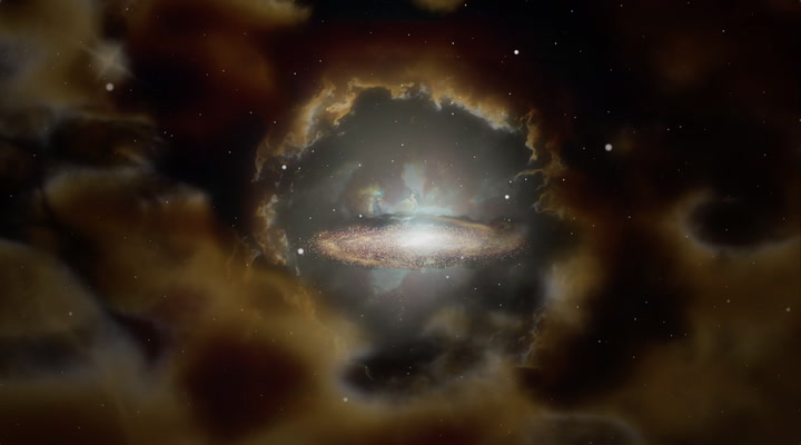 Massive disk found in early universe challenges galaxy formation theories