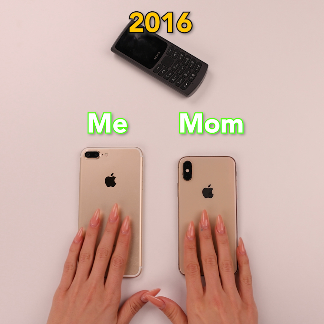Wanneer papa vasthoudt aan de oude telefoon voor ons 📲