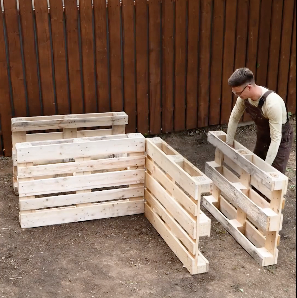 Reimagining old pallets into enchanting outdoor spaces