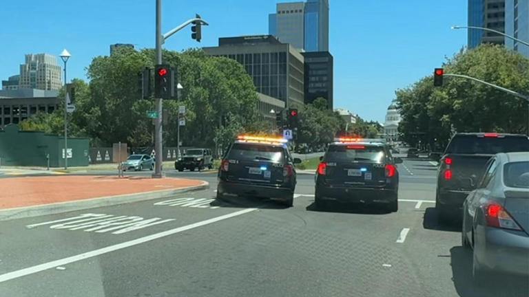 Sacramento police patrol vehicle stolen; suspect arrested near Lodi