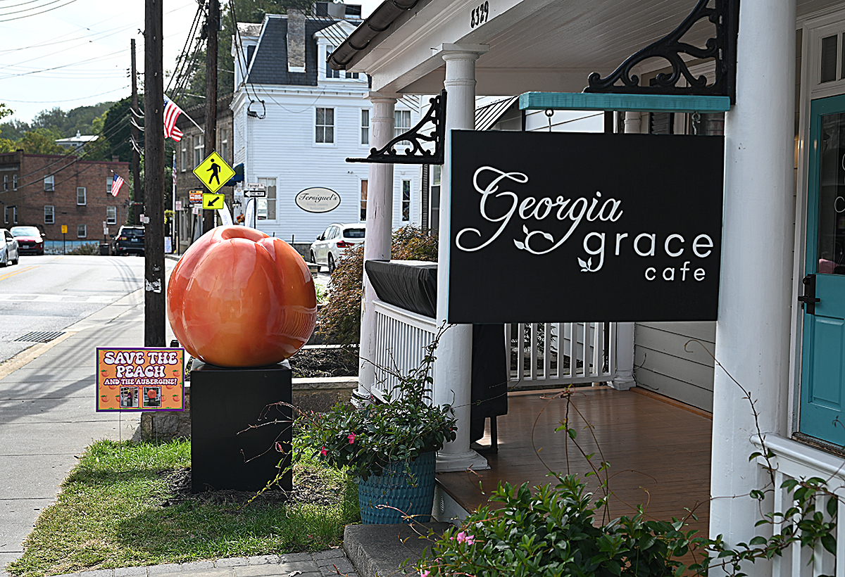 Judge grants peachy outcome for sculpture on Ellicott City’s Main Street