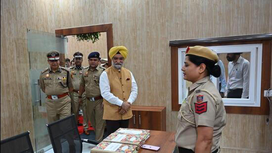 LG opens Delhi’s first women’s police station at Subzi Mandi