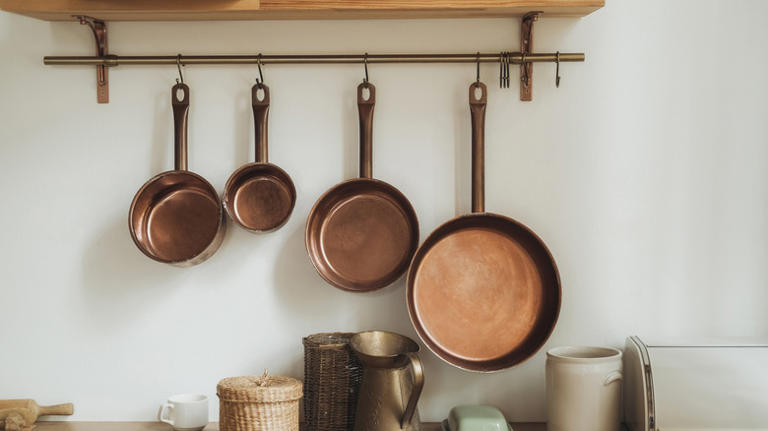 How to turn an old pan into fun, eclectic kitchen decor