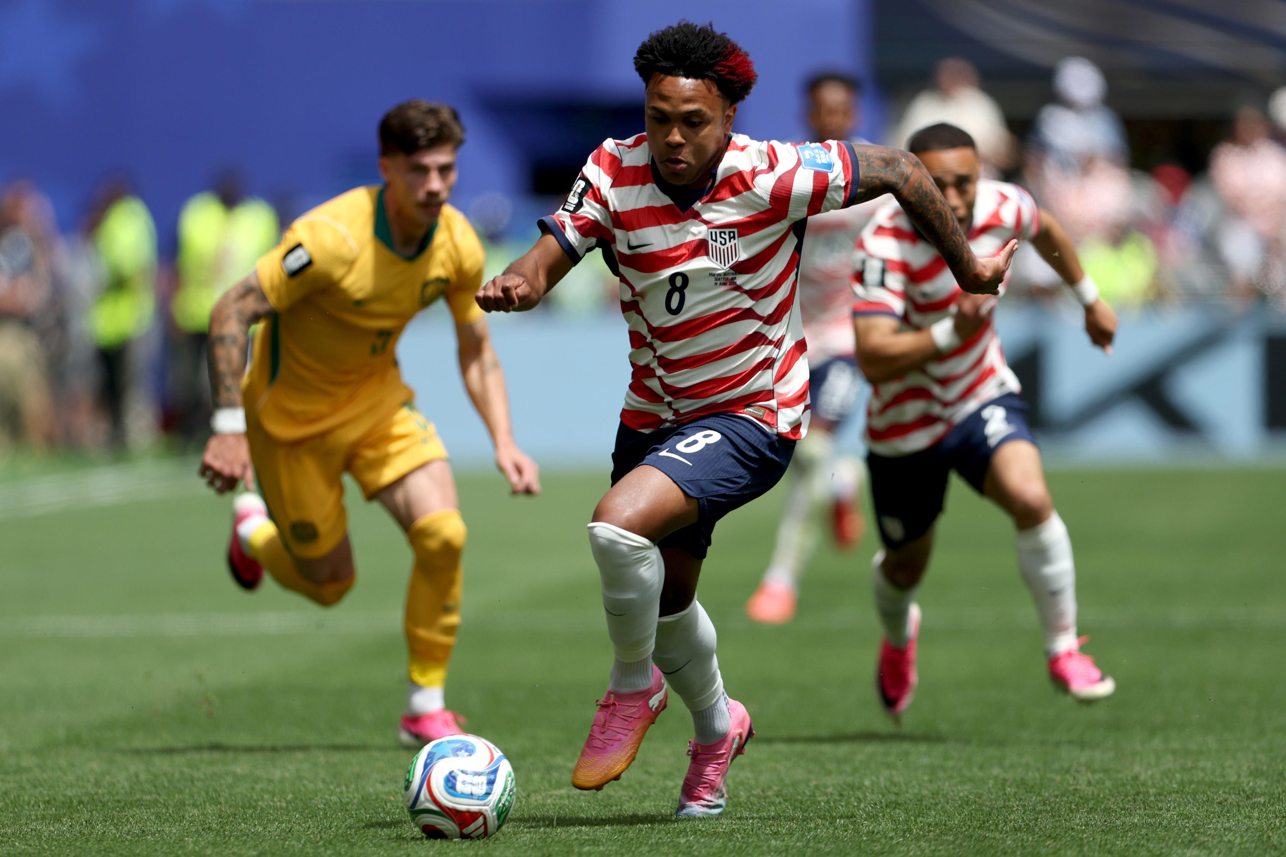 Why Weston McKennie's hair has colors in it at 2026 World Cup