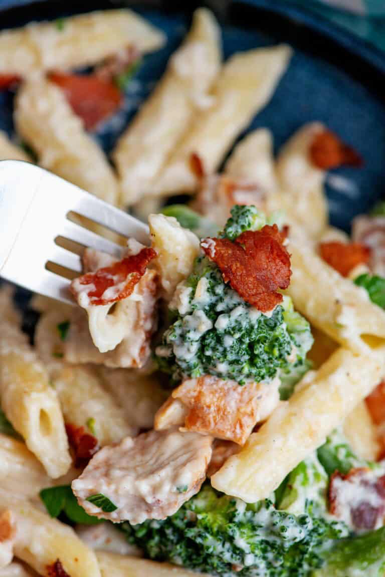 One bite of this chicken bacon ranch penne and you'll be hooked